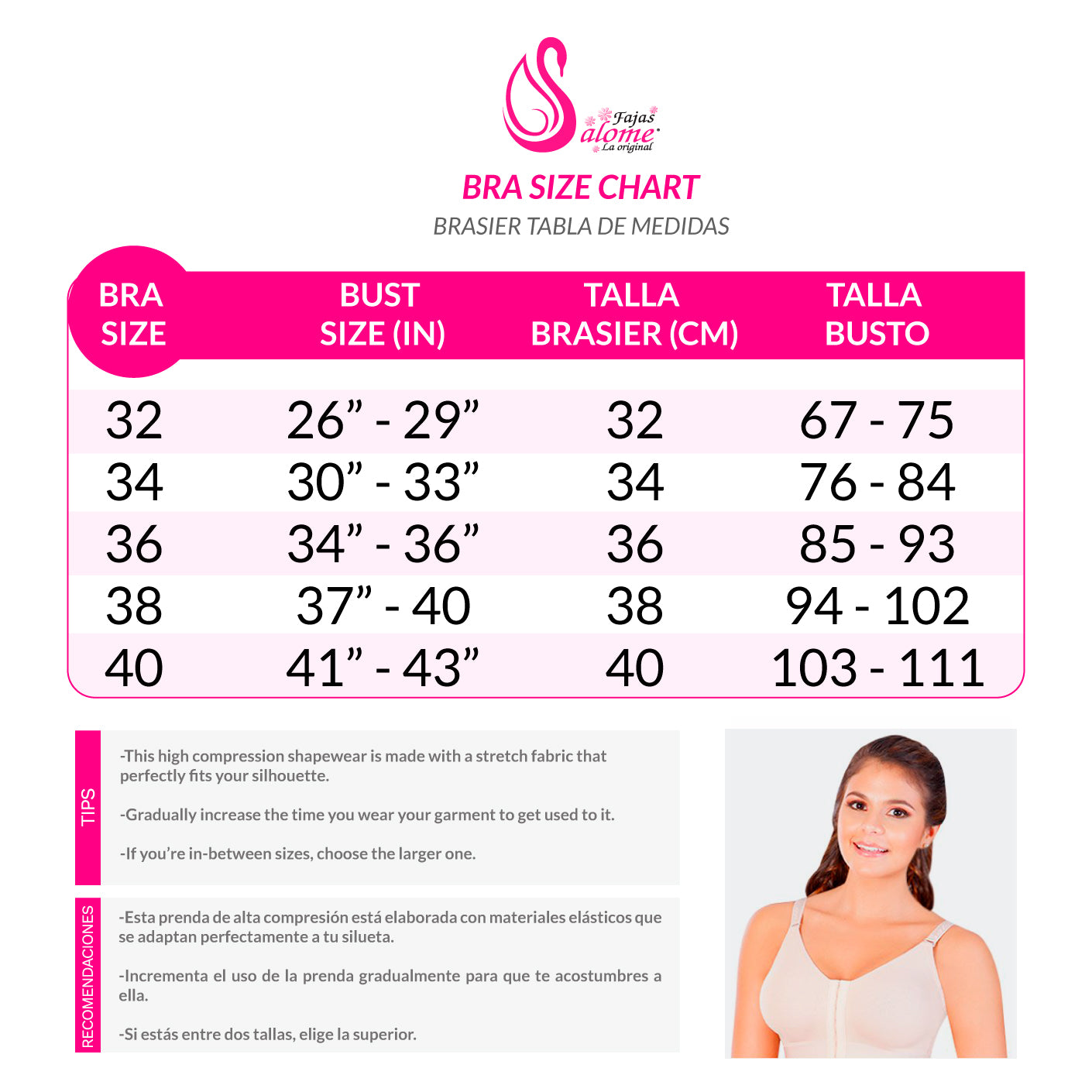 Salome 0312 Fajas Colombianas Brasier Postoperatorio con Banda – Shapes ...